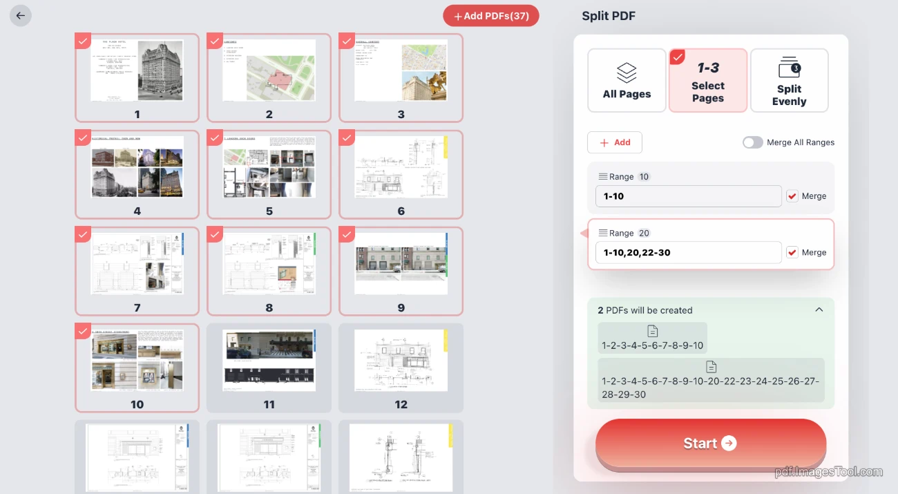 Dividi PDF ｜ Gratuito Online